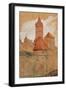 'Towers from the City Wall, Nuremberg, 1897 (W/C and Pencil on Board ...