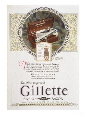 'Gillette Safety Razor' Giclee Print | AllPosters.com