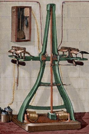 'Giovanni Caselli (1815-1891). Pantelegraph. Colored Engraving.' Giclee ...