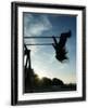 'Girl Playing High on Swings at Sunset on Vosu Beach, Located in ...