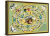'Giuoco Dell'oca (Game of the Goose) Vintage Italian Game Board Poster ...
