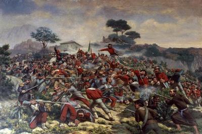'Giuseppe Garibaldi at Battle of Calatafimi' Giclee Print | AllPosters.com