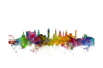 'Glasgow Scotland Skyline' Prints - Michael Tompsett | AllPosters.com