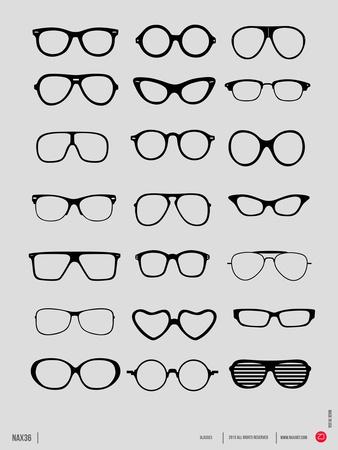 'Glasses Poster I' Prints - NaxArt | AllPosters.com