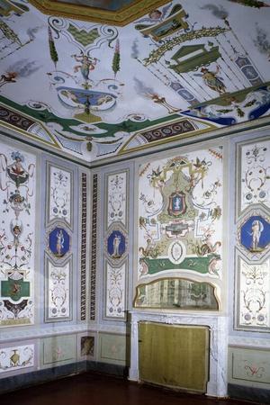 'Glimpse of Interior with Grotesques Decorations and Fireplace' Giclee ...