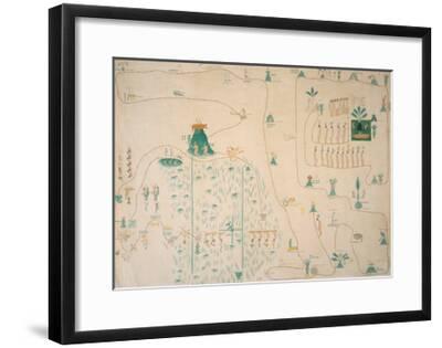 'Glyph Map of Aztec Migration from Aztlan to Tenochtitlan, Published C ...