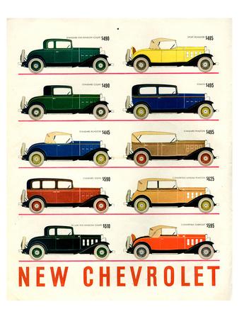 'GM 10 New Chevrolet' Poster | AllPosters.com