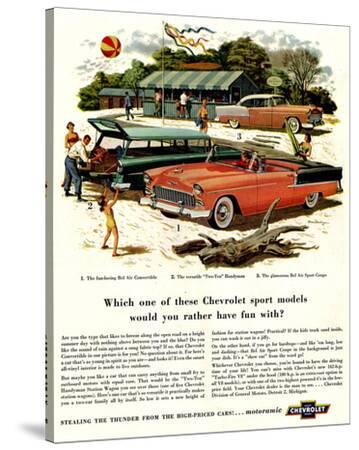 'GM Chevrolet - Have Fun With' Stretched Canvas Print | AllPosters.com