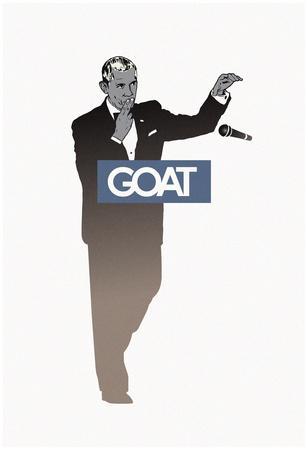 'Goat POTUS - Mic Drop Sillhouette' Photo | AllPosters.com