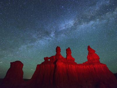 'Goblin Valley State Park, Night Sky, Colorado Plateau, Utah, USA ...