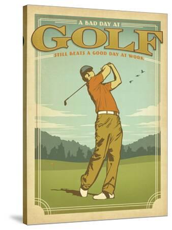 'Golf-Bad Day' Stretched Canvas Print - Anderson Design Group ...