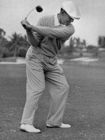 'Golfer Ben Hogan, Dropping His Club at Top of Backswing' Premium ...