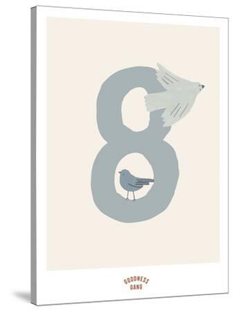 'Woodland Numbers - Eight' Stretched Canvas Print - Goodness Gang ...