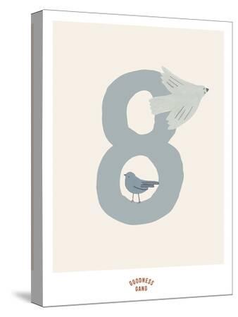 'Woodland Numbers - Eight' Stretched Canvas Print - Goodness Gang ...