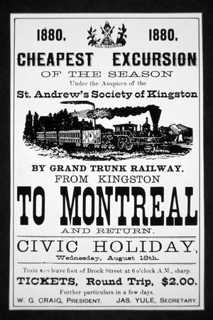 'Grand Trunk Railway Poster, 1880 (Engraving)' Giclee Print - Canadian ...
