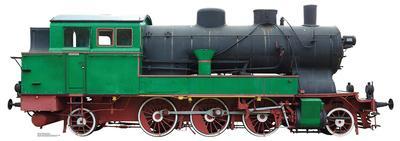 'Green and Red Steam Locomotive Cardboard Cutout' Cardboard Cutouts ...