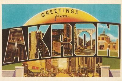'Greetings from Akron, Ohio' Poster | AllPosters.com