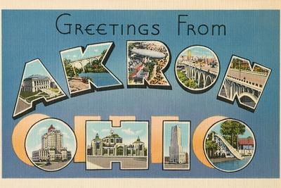 'Greetings from Akron, Ohio' Posters | AllPosters.com