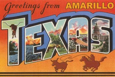 'Greetings from Amarillo, Texas' Print | AllPosters.com