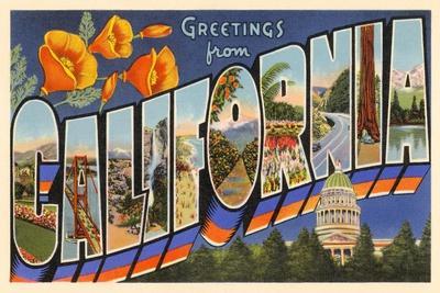 Greetings from California | AllPosters.com