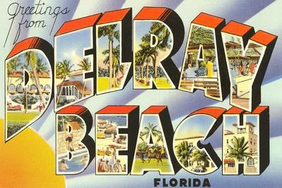 'Greetings from Delray Beach, Florida' Print | AllPosters.com