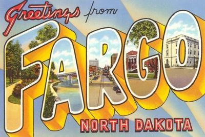 'Greetings from Fargo, North Dakota' Posters | AllPosters.com