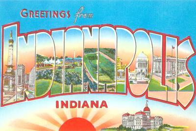 'Greetings from Indianapolis, Indiana' Art | AllPosters.com