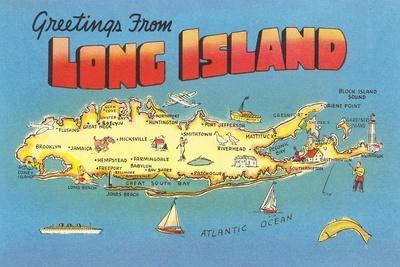 'Greetings from Long Island, New York' Posters | AllPosters.com