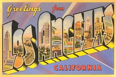 'Greetings from Los Angeles, California' Posters | AllPosters.com