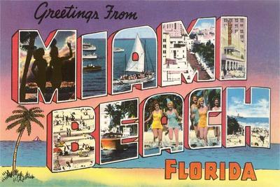 'Greetings from Miami Beach, Florida' Poster | AllPosters.com