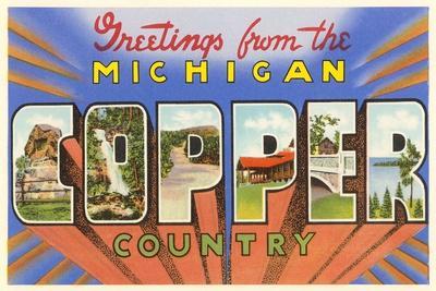 'Greetings from Michigan Copper Country' Prints | AllPosters.com