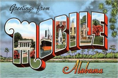'Greetings from Mobile, Alabama' Art | AllPosters.com
