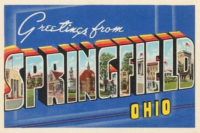 'Greetings from Springfield, Ohio' Posters | AllPosters.com