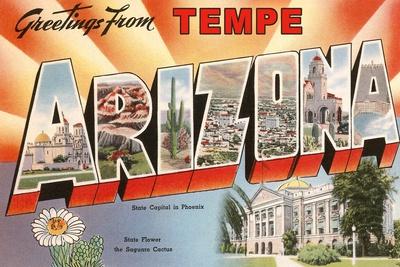 'Greetings from Tempe, Arizona' Posters | AllPosters.com