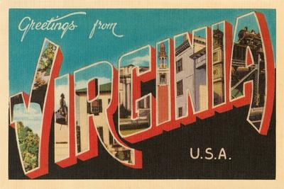 'Greetings from Virginia, USA' Prints | AllPosters.com