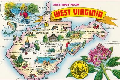 'Greetings from West Virginia' Posters | AllPosters.com