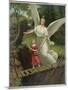 'Guardian Angel Watches Over a Child as She Crosses a Dangerous Bridge ...