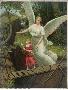 'Guardian Angel Watches Over a Child as She Crosses a Dangerous Bridge ...