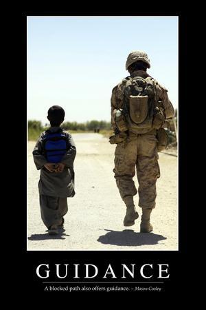 'Guidance: Inspirational Quote and Motivational Poster' Photographic ...