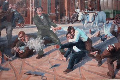 'Gunfight Mural' Photo | AllPosters.com