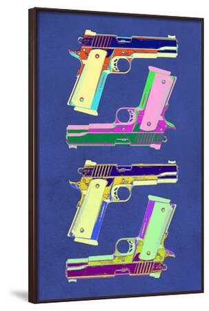 'Guns Blue Pop-Art Poster' Prints | AllPosters.com