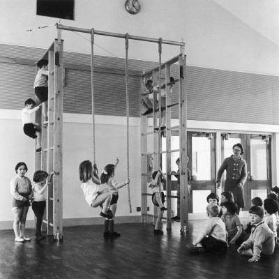'Gym Class in Progress' Photographic Print - Henry Grant | AllPosters.com