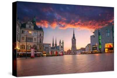 'Halle, Germany. Cityscape image of historical downtown of Halle (Saale ...