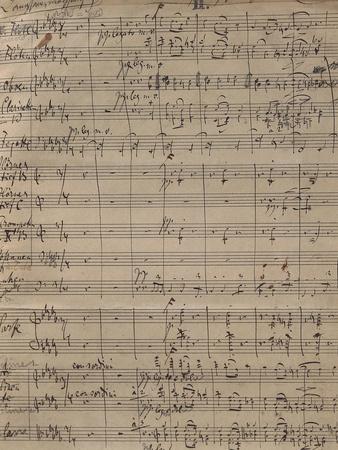 'Handwritten Score for German Requiem' Giclee Print - Johannes Brahms ...