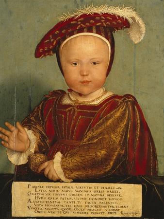 Portrait of Edward Prince of Wales, Later Edward VI, as a Child Giclee ...