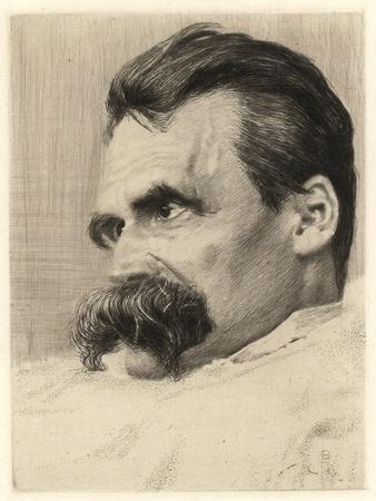 'Portrait De Friedrich Nietzsche (1844 - 1900), Philosophe Allemand ...