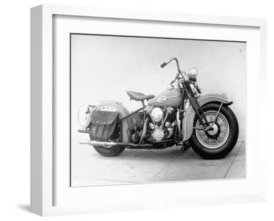 'Harley-Davidson Racing Motorcycle' Photographic Print - Loomis Dean ...