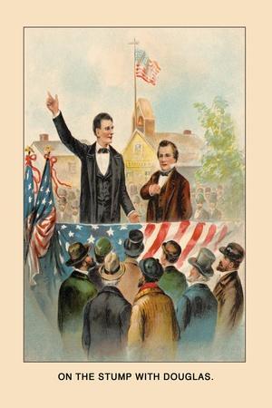 'Abe Lincoln, On the Stump with Douglas' Posters - Harriet Putnam ...