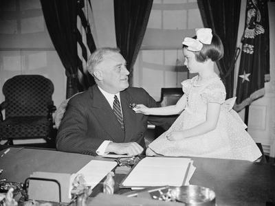 'Franklin Roosevelt Receives First Buddy Poppy, White House, Washington ...