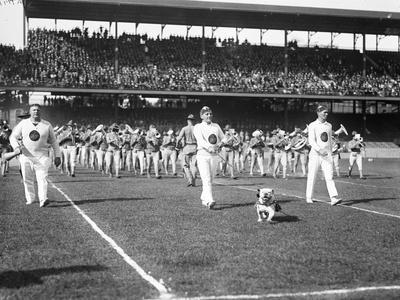 'Marching Band during Georgetown University Football Game, Washington ...